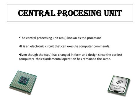 Ppt Central Proccessing Unit Powerpoint Presentation Free Download