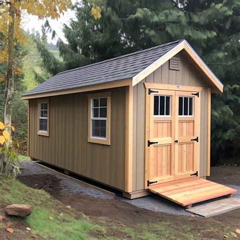 12x20 Tall Gable Shed Plan Diy Outdoor Storage