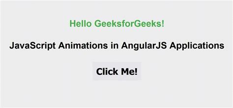 animations in angularjs applications geeksforgeeks