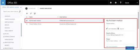 open shared mailbox office 365 acait