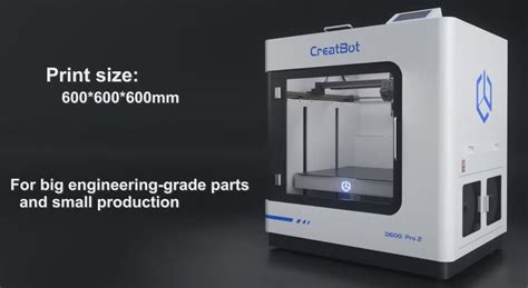 Creatbot D600 Pro 2 3d Printer Buy Or Lease At Top3dshop