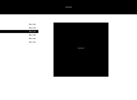 Html Centered Content Layout W Sidebar Link Highlighted To Browser