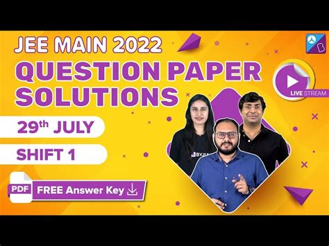 JEE Main Question Paper Analysis 2024 Detailed Review PDFs By The Experts