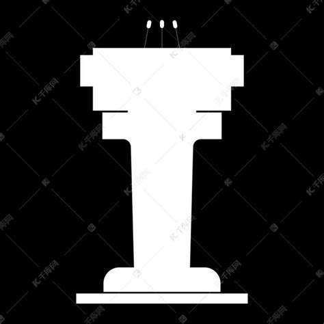 讲台上有三个麦克风图标 讲台上有三个麦克风图标 素材图片免费下载 千库网