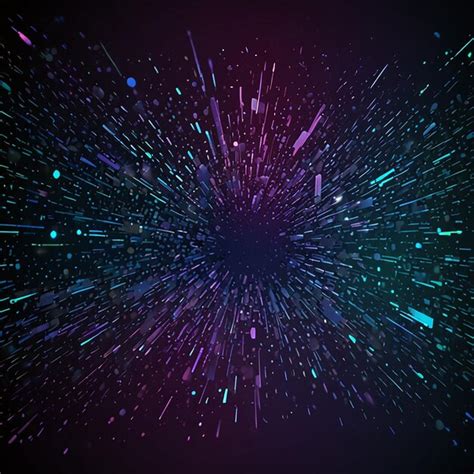 Abstract Realistic Technology Particle Background Vector Premium Ai Generated Image