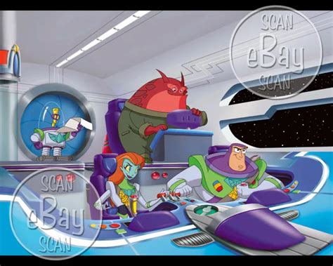 Rare Walt Disneys Buzz Lightyear Of Star Command Cartoon 8 X 10 Color