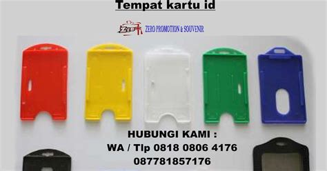 Jual Casing Id Card Holder Tempat Kartu Id Zeropromosi Souvenir Barang Promosi Grosir