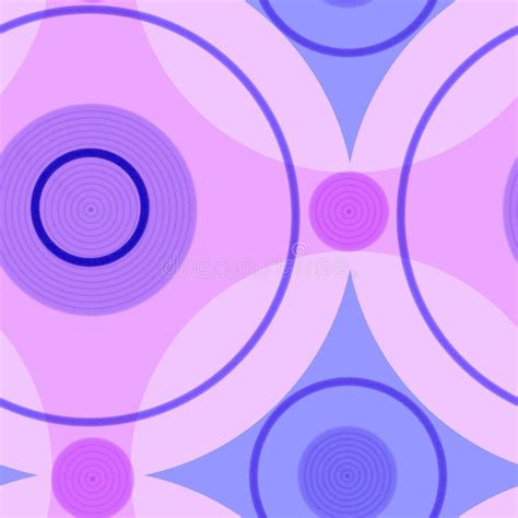 Seamless Geometric Colorful Abstract Modern Pattern Created From Intersecting Circles Stock