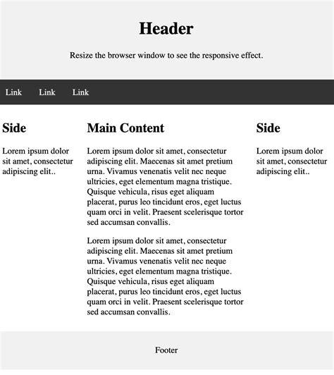 css website layout md