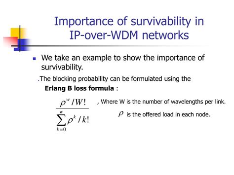 Ppt Survivability In Ip Over Wdm Networks Powerpoint Presentation Free Download Id6917403