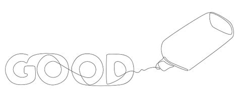 연필로 쓴 좋은 텍스트의 연속 한 줄 펠트 팁 펜 얇은 선 그림 벡터 개념입니다 윤곽 그리기 창의적인 아이디어 검은색에 대한 스톡 벡터 아트 및 기타 이미지 Istock