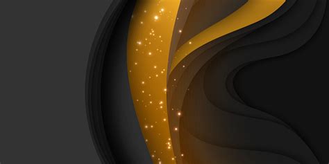 종이와 벡터 3d 추상 배경 잘라 모양 골드와 반짝 화려한 어두운 조각 예술입니다 종이 공예 영양 캐년 풍경 비즈니스 프레 젠 테이 션 전단지에 대 한 최소한의 디자인입니다