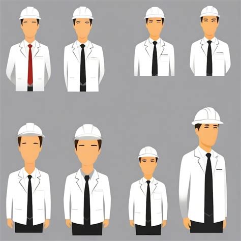 Employer Vector Set White Background Isolated A High Qual Premium Ai Generated Vector