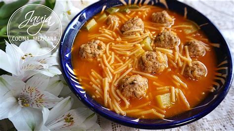 Sopa De Fideo Con Albondiguitas Calientita Y Llenadora Jauja Cocina