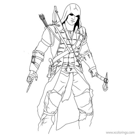 Assassins Creed Coloring Sheets Ezio