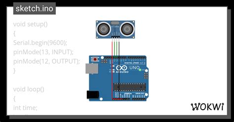 Ultrasonic Distance Program Copy Wokwi Esp32 Stm32 Arduino Simulator