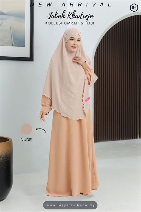 Jubah Khadeeja Nude Butik Inspirasi Hana