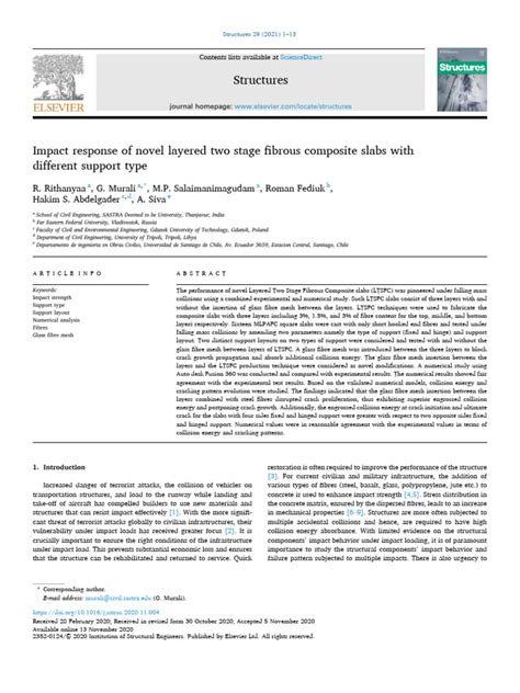 Fibrous Composites Research Pdf Concrete Composite Material