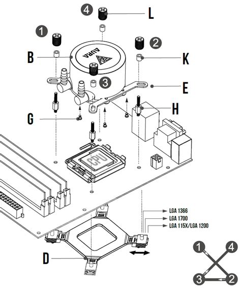 Aura Gl120 All In One Gaming Cpu Liquid Cooler Installation Guide