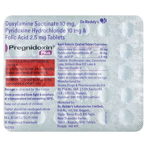 Pregnidoxin Plus Tablet Uses Side Effects Price Apollo Pharmacy