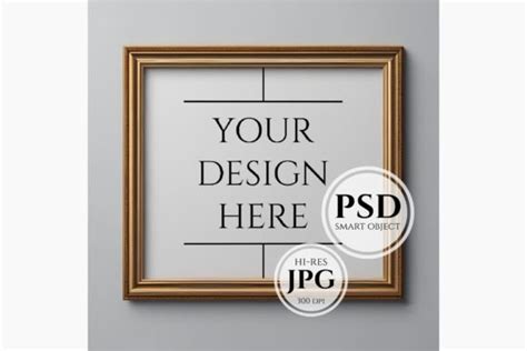 Frame Mockup Wall Art Mockup Graphic By Awrsmdesign · Creative Fabrica