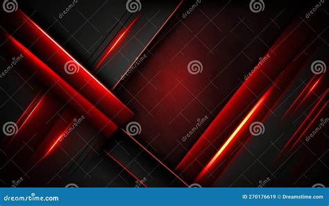Black Abstract Diagonal Overlap Layers Background With Red Light
