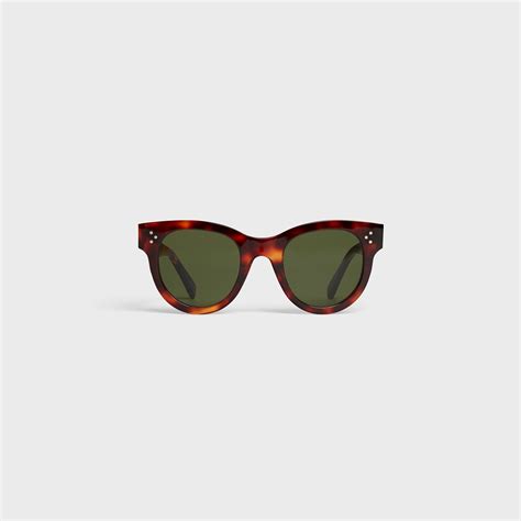 Cat Eye S003 Sunglasses In Acetate With Mineral Glass Lenses Dark