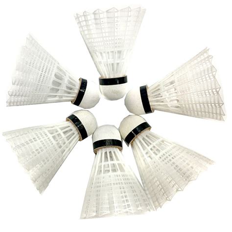 6ppcs Badminton Shuttlecocks Goose Feather Shuttle Grandado