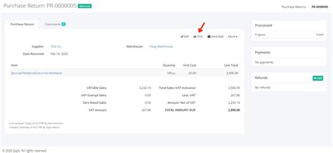Print Duplicate Void Or Delete A Purchase Return Smarter Sales Inventory Management Zayls