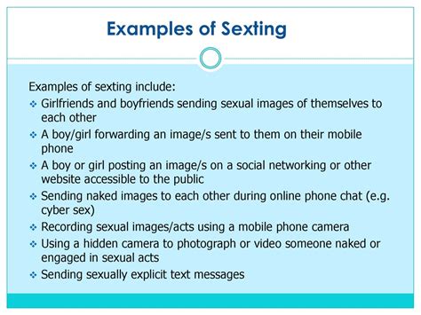Sexting Examples Photos