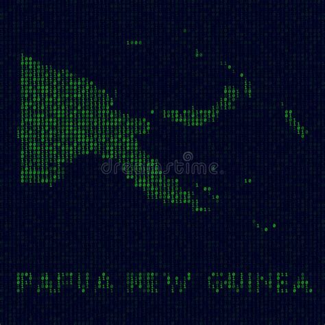 Digital Papua New Guinea Logo Stock Vector Illustration Of Graphic