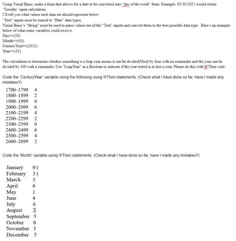 Solved Using Visual Basic Make A Form That Allows For A