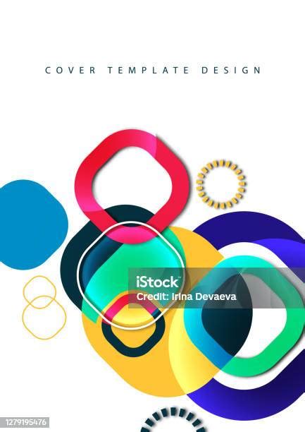 둥근 사각형이 겹쳐서 기하학적추상 배경 구성을 형성합니다 벽지 배너 배경 카드 일러스트 방문 페이지 커버 포스터 전단지에 대한 디자인 템플릿 0명에 대한 스톡 벡터 아트 및