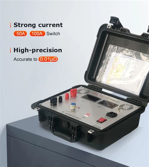 100a 200a Digital Loop Resistance Meter Micro Ohm Meter Contact Resistance Tester Buy 200a