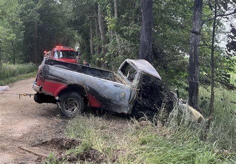 1 Dead In Fiery Crash In Southwest Michigan After Truck Hits Tree