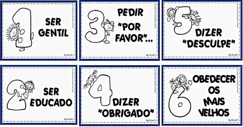 Regras Educação Infantil Para Imprimir Zuledu