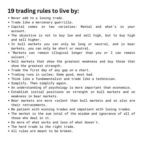 Pyquant News 🐍 On Linkedin The 19 Rules Of Trading Everyone Should