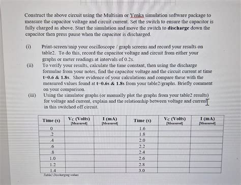solved construct the above circuit using the multisim or