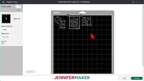 Create A Faux Etched Effect With Frosted Vinyl For Glass Jennifer Maker