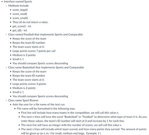 Solved Complete In Java Language Only Follow The Rubric