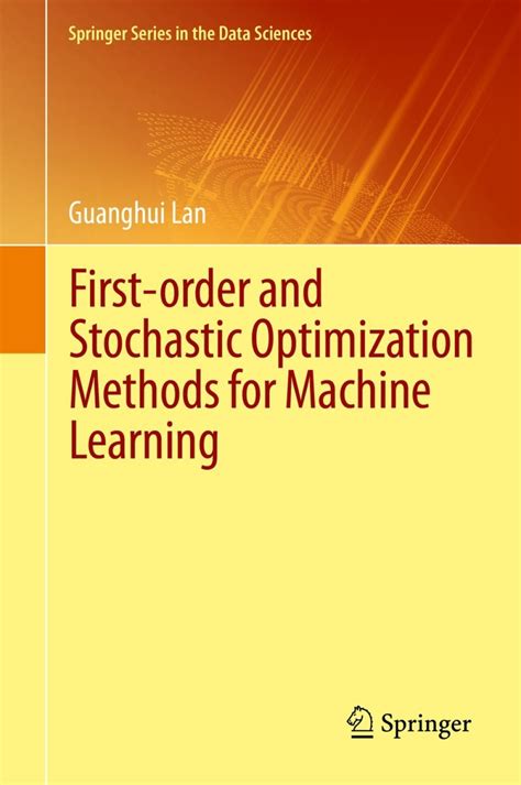 First Order And Stochastic Optimization Methods For Machine Learning Premiumjs Store