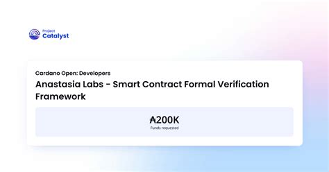 Anastasia Labs Smart Contract Formal Verification Framework