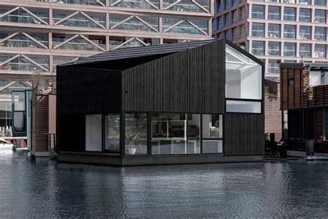 An Angular Floating Home In A Sustainable Floating Village In Amsterdam