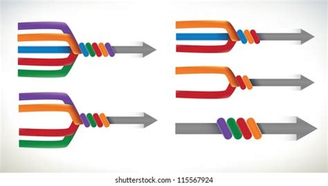 5 475 Merging Arrows Images Stock Photos Vectors Shutterstock