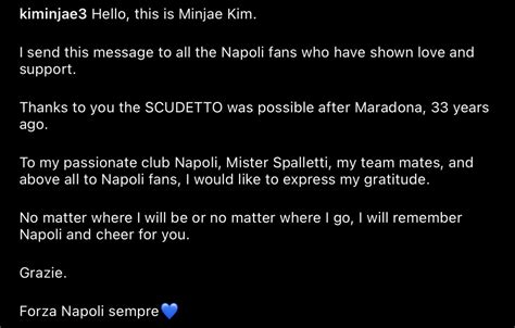 방금 김민재 인스타에 올라온 작별인사 해석 유머움짤이슈 에펨코리아