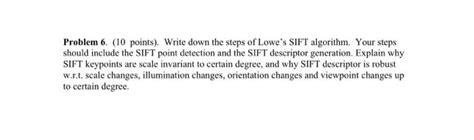 Solved Problem 6 10 Points Write Down The Steps Of