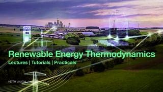 Renewable Energy Thermodynamics Lecture Slides PDF