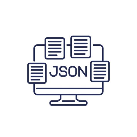 Json Files Documents Line Icon 28621838 Vector Art At Vecteezy