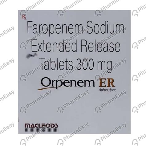 Orpenem Er 300 Mg Tablet 10 Uses Side Effects Price And Dosage