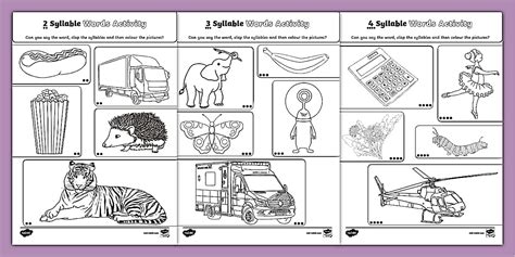 Syllable Segmentation Activity Twinkl Ks1 Grammar